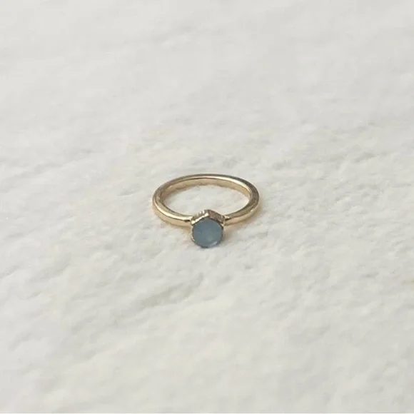 Jewelry | 515 Must Bundle Gold Ring With Light Blue Stone Elegant ...